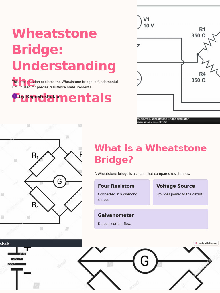 Wheatstone Bridge Understanding The Fundamentals | PDF | Electrical ...