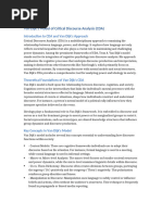 Fairclough's CDA Model Explained | PDF | Discourse | Liberal Arts Education