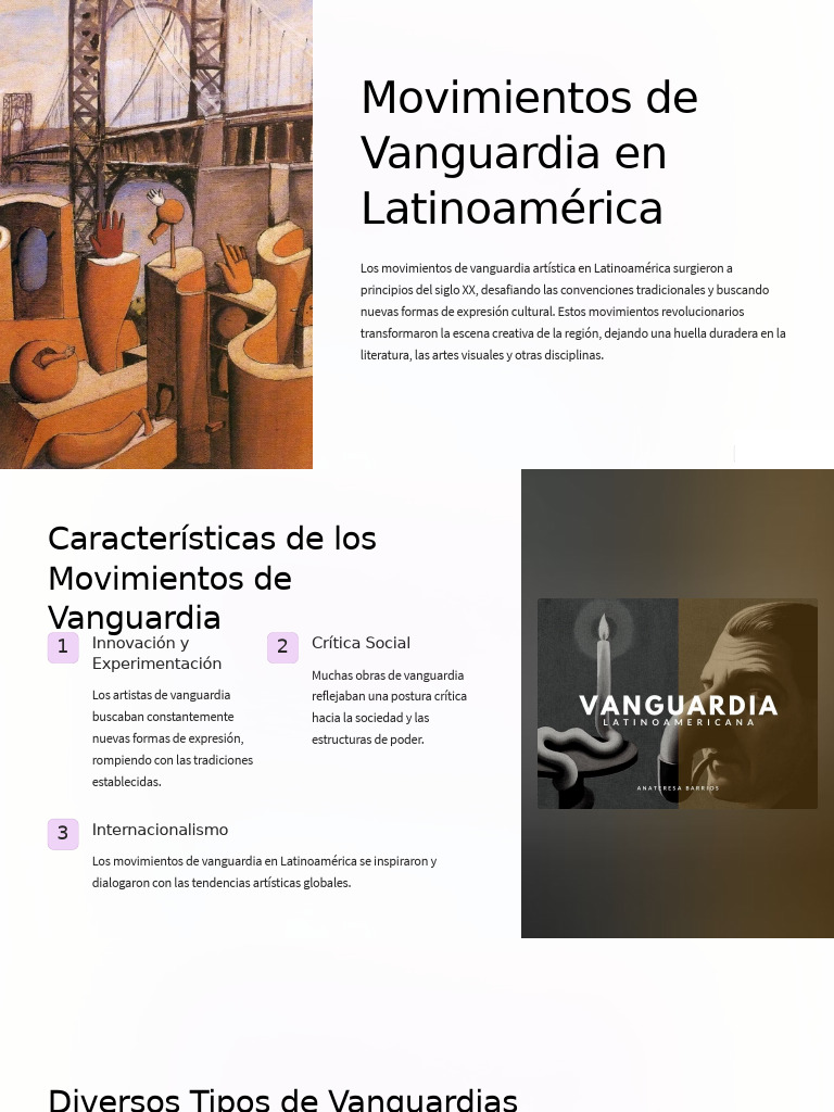 Movimientos de Vanguardia en Latinoamerica | PDF