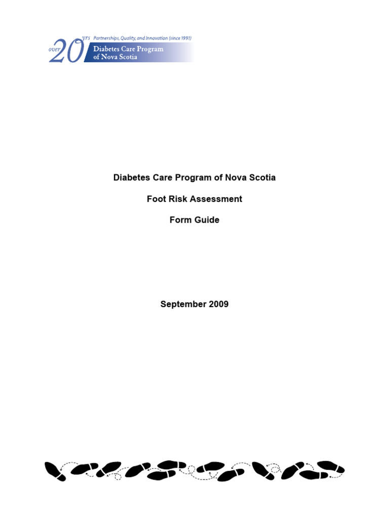Foot Risk Assessment Form Guide | PDF | Anatomical Terms Of Motion ...