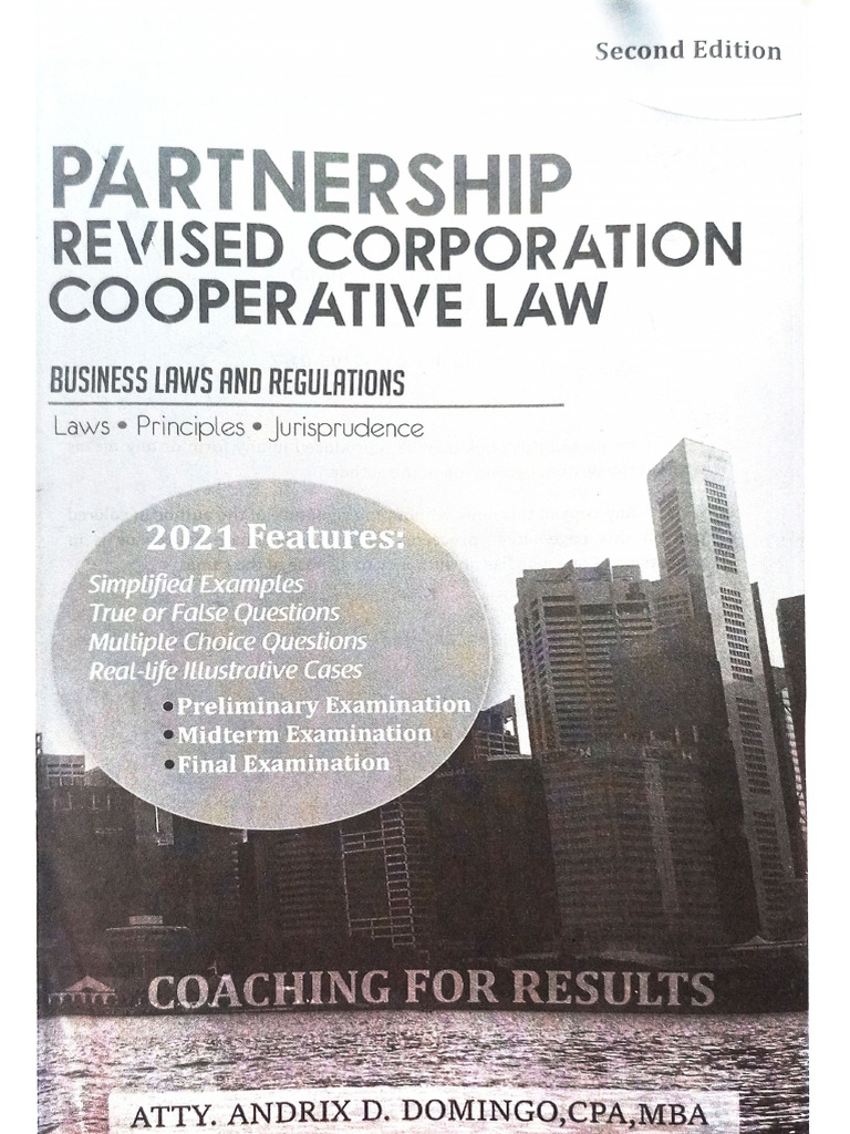 Partnership Revised Corporation Book | PDF