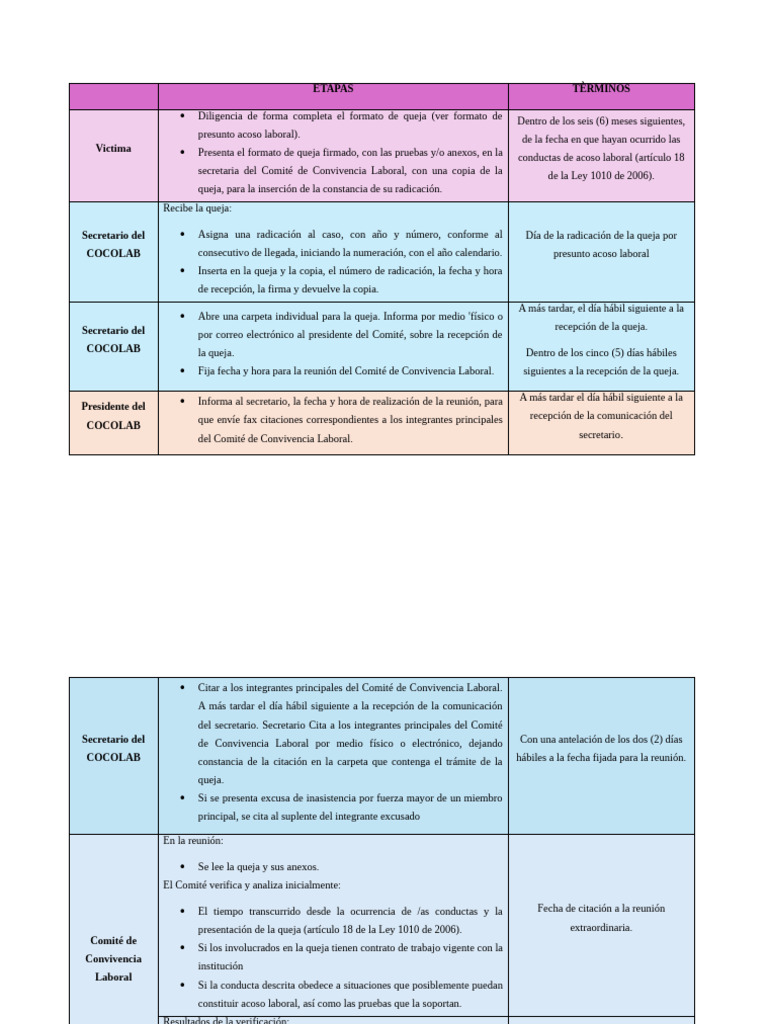 Etapas Cocolab | PDF