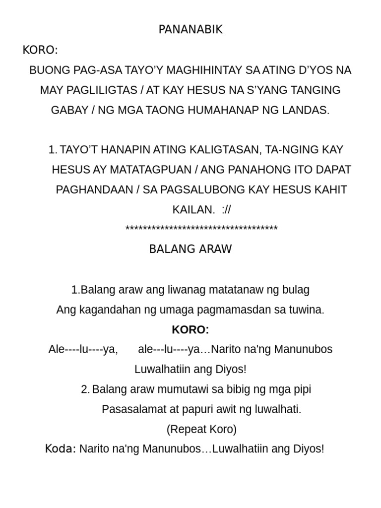 PANANABIK | PDF