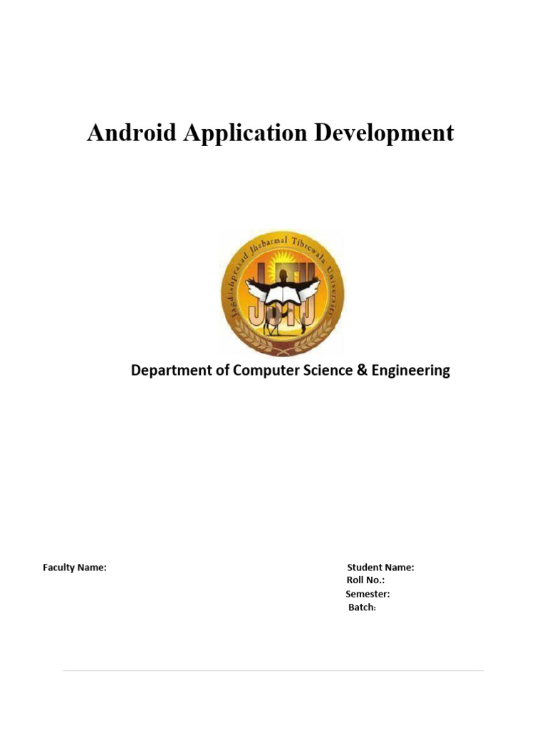 Android App Development Guide | PDF | Android (Operating System) | Java ...