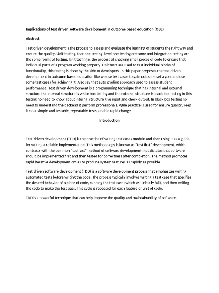 GHUZANFAR CHUDHARY MSCS-F20-019 Implications of TDD in outcome based ...