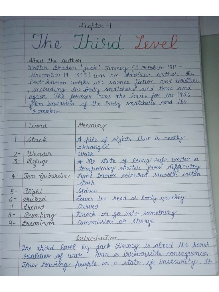 The Third Level | PDF