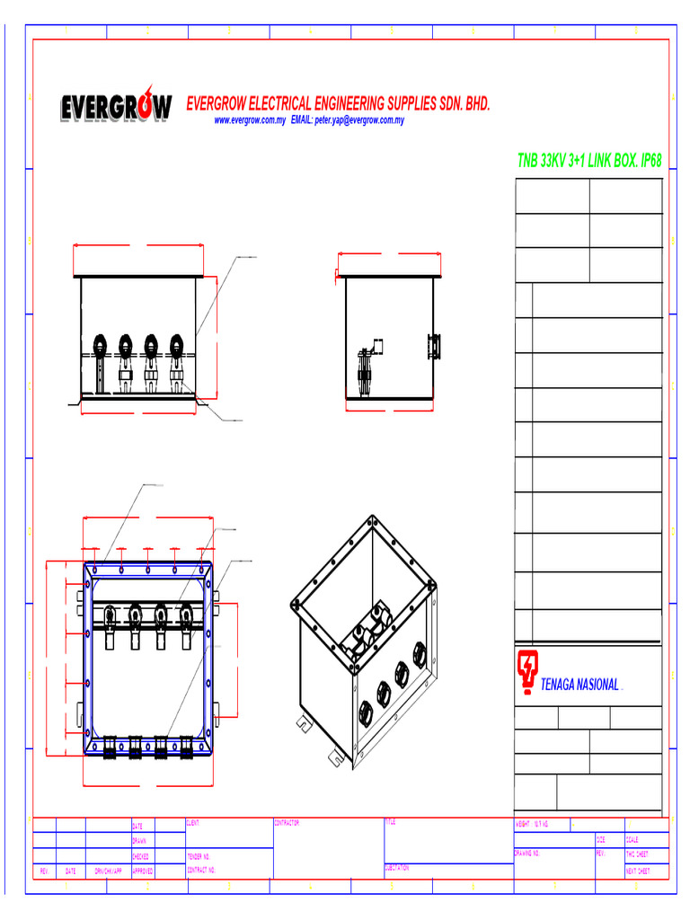 33KV IP68 Link Box Specifications | PDF | Screw | Building Materials