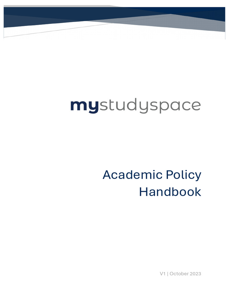 Academic Policy Handbook 2023 | PDF | Educational Assessment | Plagiarism