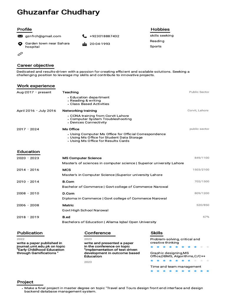 Educator's Tech-Driven Journey | PDF | Databases | Computer Science