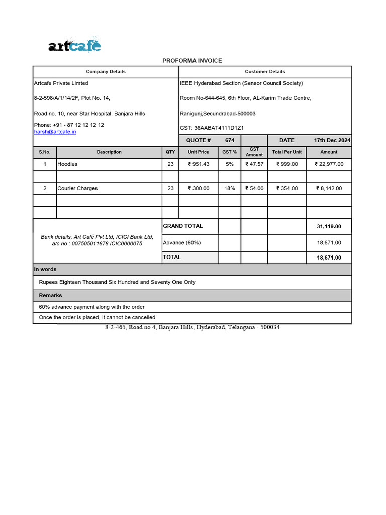 Artcafe Quotation For IEEE | PDF