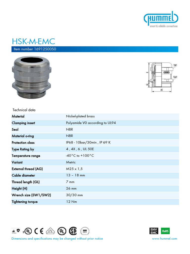 HSK M Emc | PDF