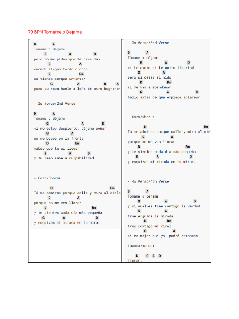 7-Tomame o Dejame | PDF