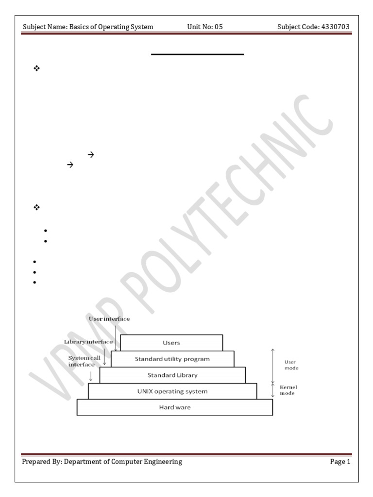 bos-unit-5 (1) | PDF | Linux | Operating System