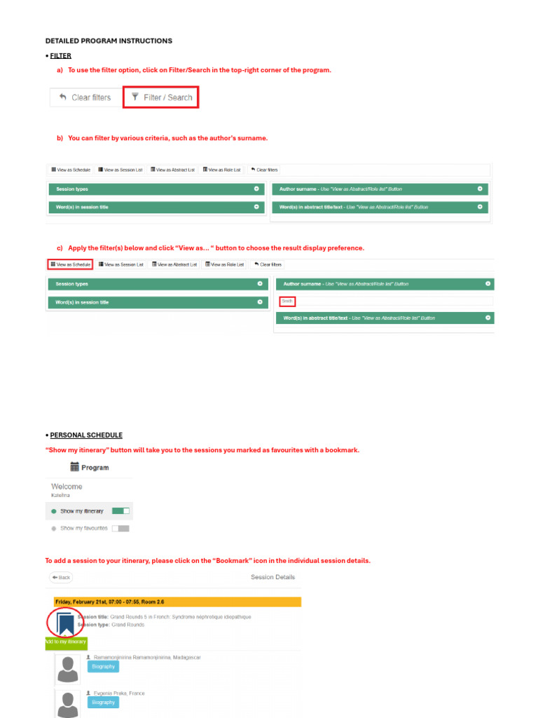 Ipna 2025 Detailed Program Instructions | PDF