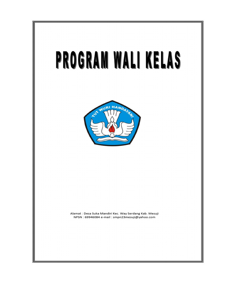 Progam Wali Kelas Ix A | PDF