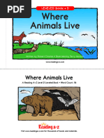 Cut and Paste Animals Where Do They Live Worksheet | PDF
