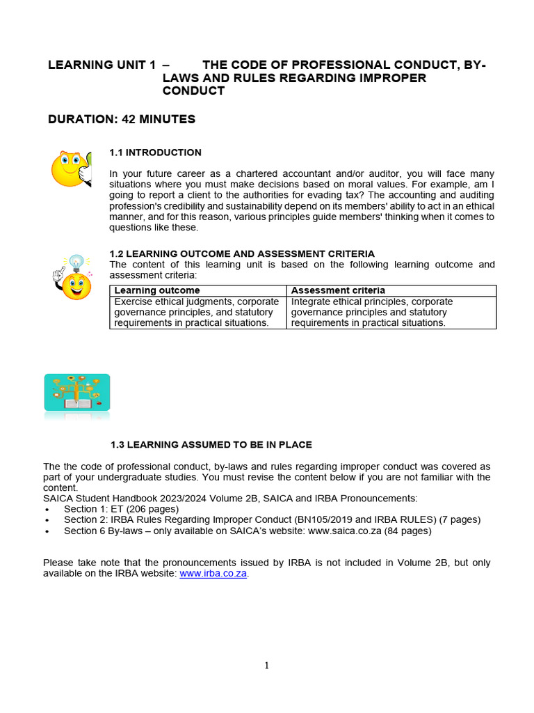 Audit Learning unit 1 | PDF | Audit | Regulatory Compliance