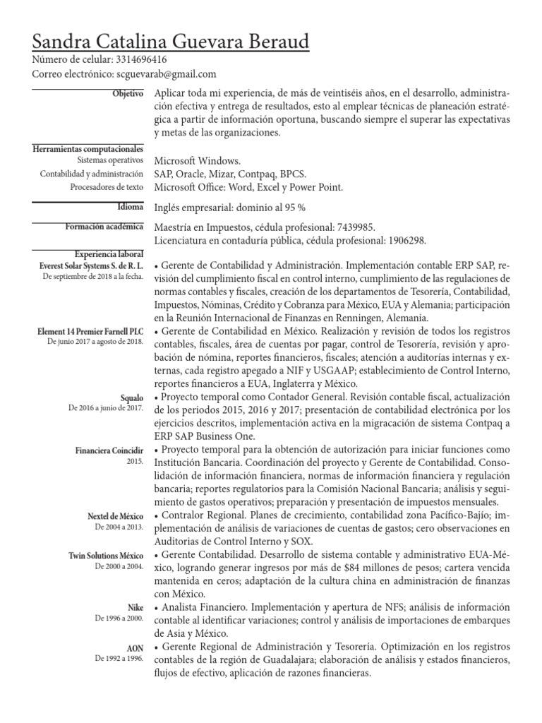 Experta en Contabilidad y Finanzas | PDF | Contabilidad | Contador