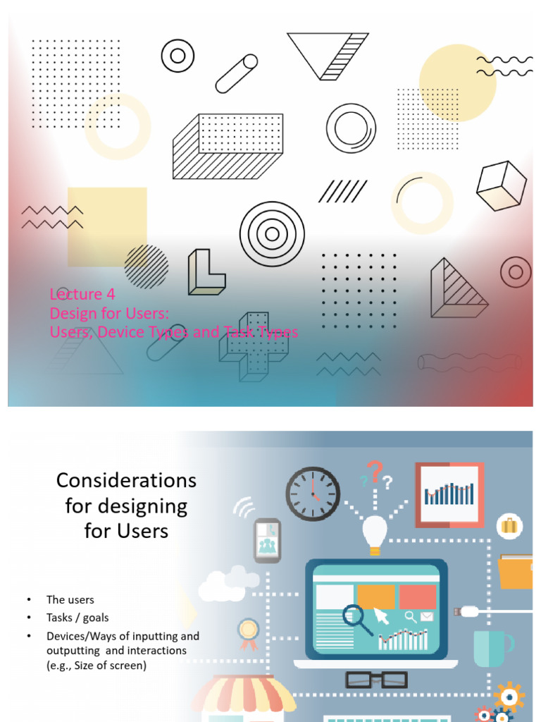 Lecture4 DesignConsiderations | PDF | Usability | User Experience