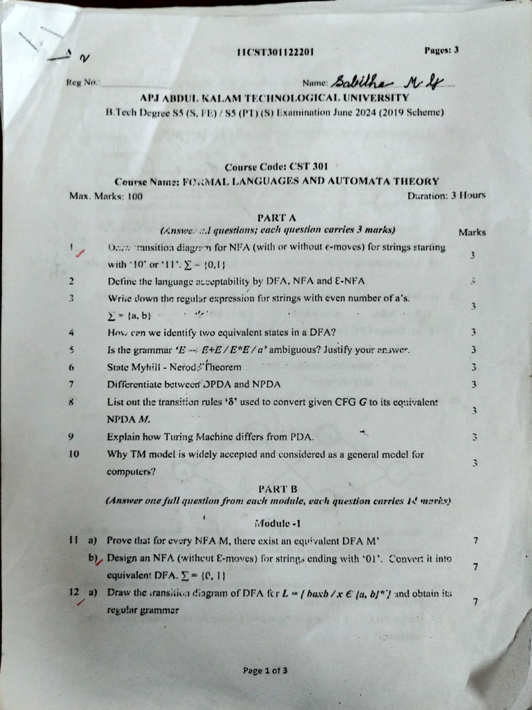 Flat June 2024 Pdf String Computer Science Metalogic 