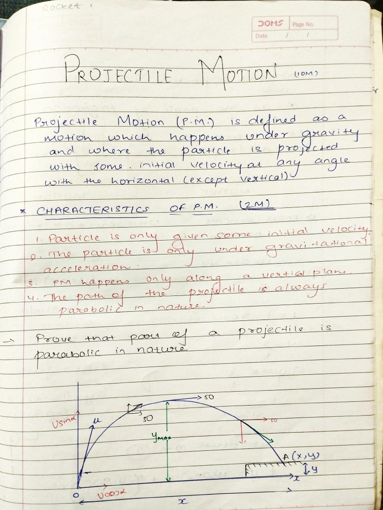 Projectile Motion | PDF