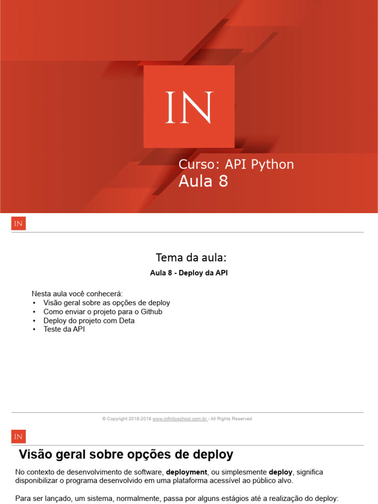 Aula 08 API Python 051927 | PDF | Controle de versão | Informática