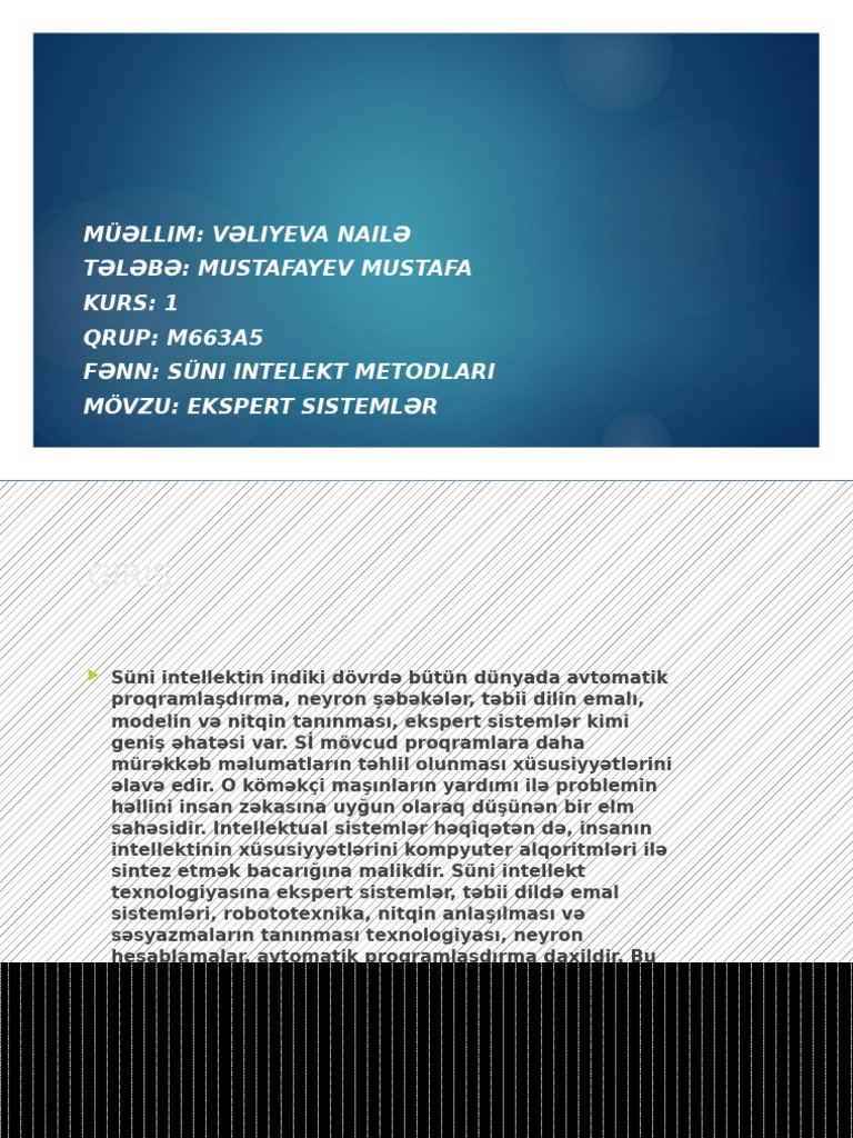 Mustafa Mustafayev M663a5 | PDF