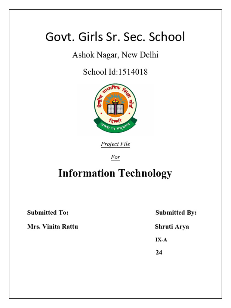 IT project file 1.0 | PDF | Computer Security | Security
