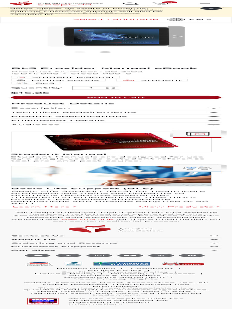 BLS Provider Manual Ebook AHA | PDF