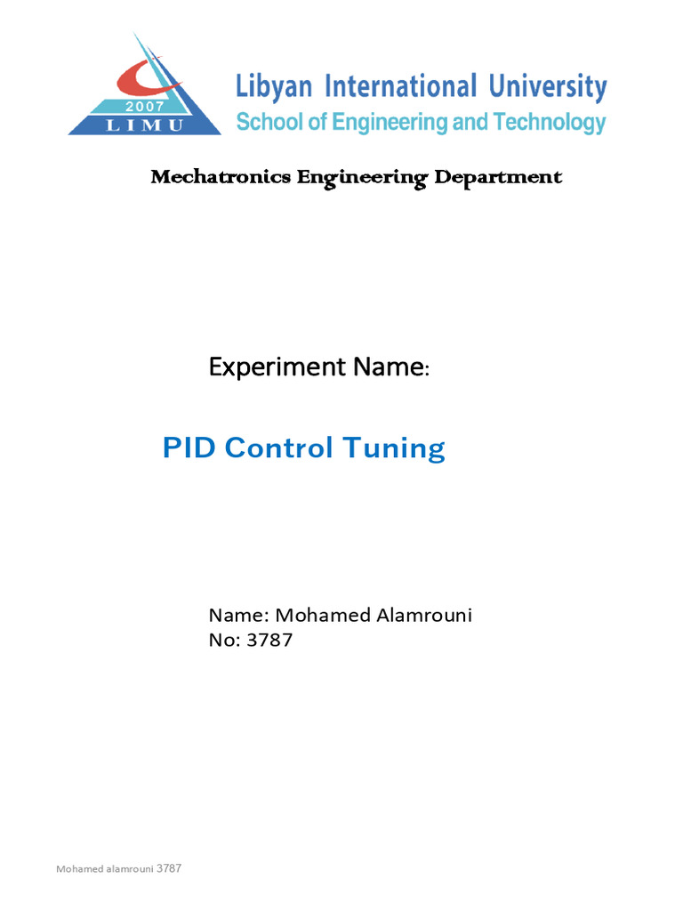Automatic Control Lab 4 | PDF | Applied Mathematics | Control Theory