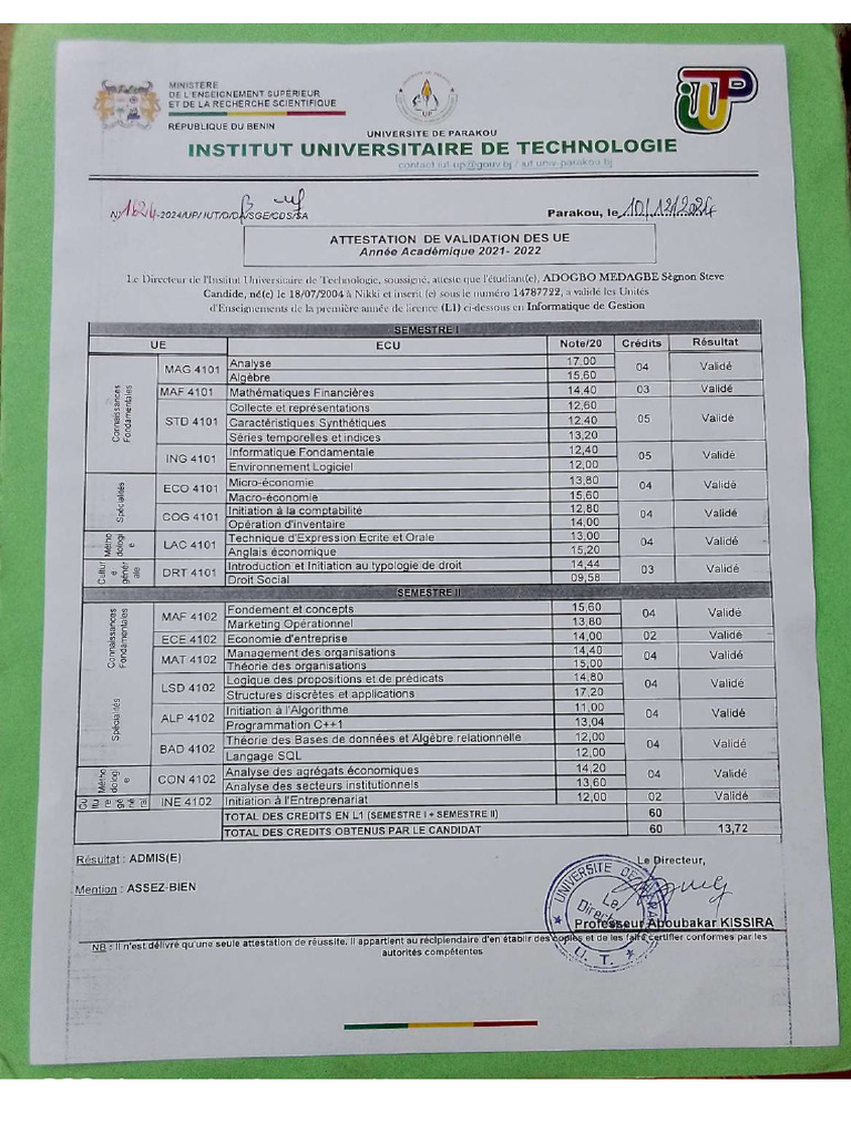 Candide Bulletin Notes 1e Annee Licence Compressed | PDF