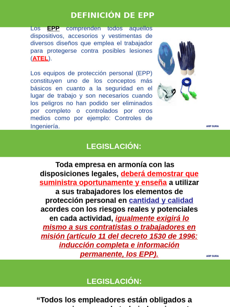Definición y Uso de EPP en el Trabajo | PDF | Ultravioleta