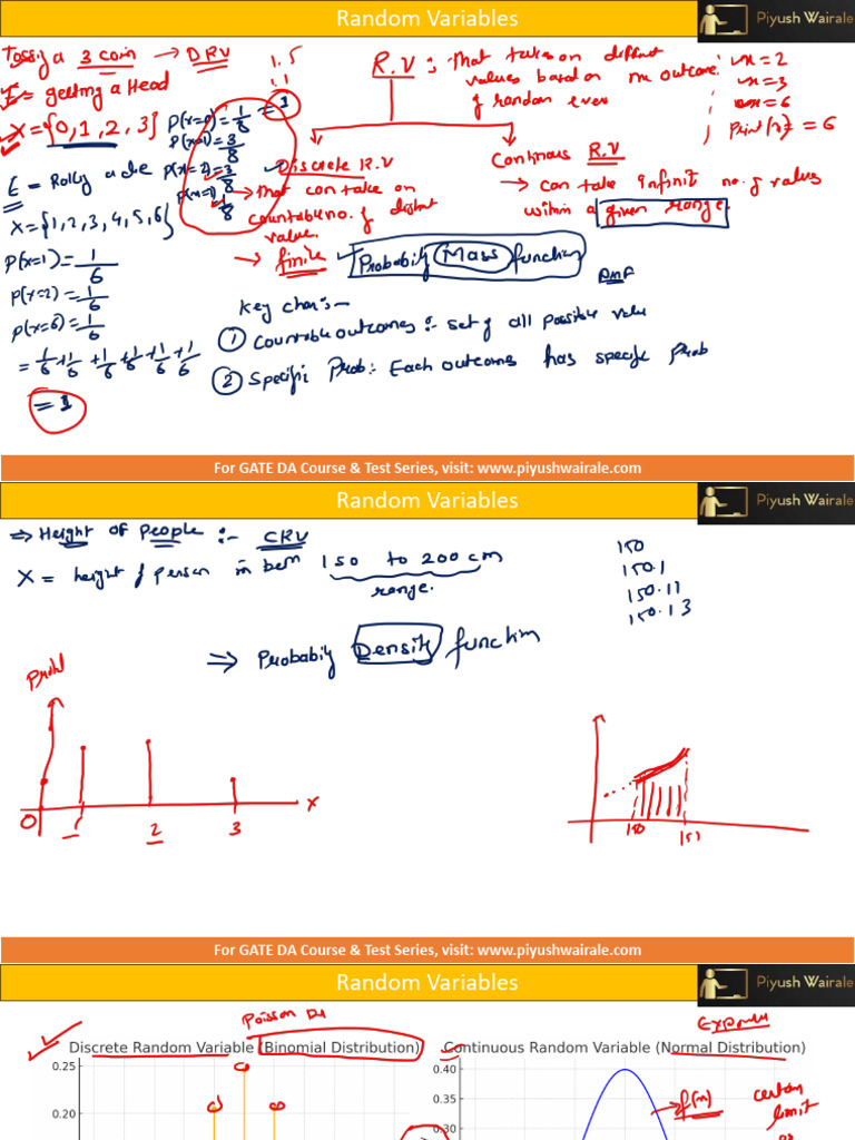 Random Variables And Expectation Lecture Slides Pdf