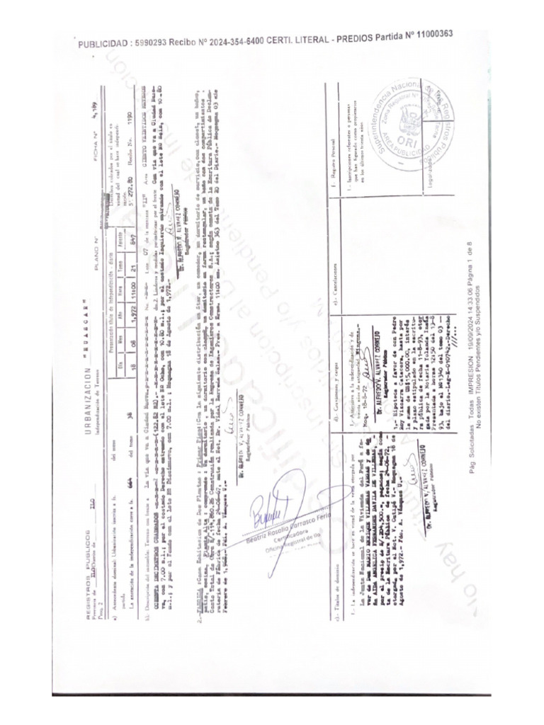 Independización de Terreno | PDF