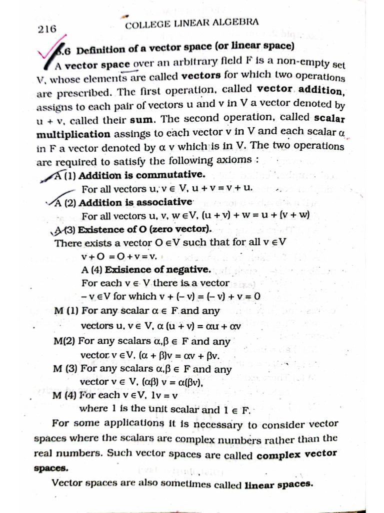 A 2 Vectorspaceandsubspace Pdf