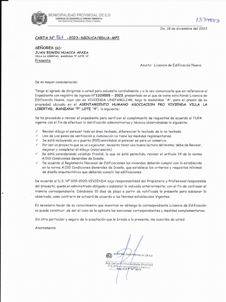 Carta #561-2023-Sgouca-Gdua-Mpi | PDF