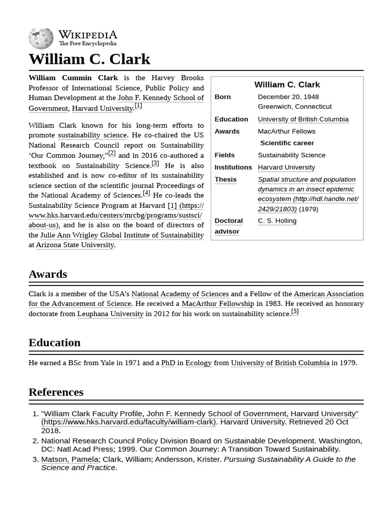 William_C._Clark | PDF | Science | Natural Environment
