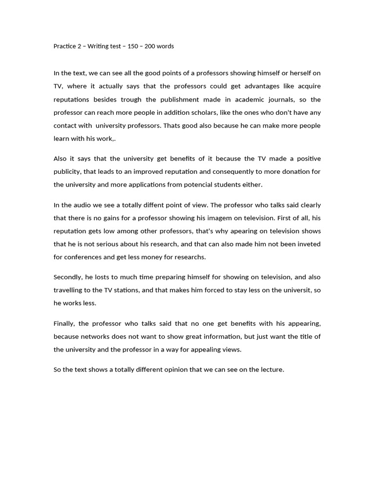 Practice 2 150 200 Words | PDF