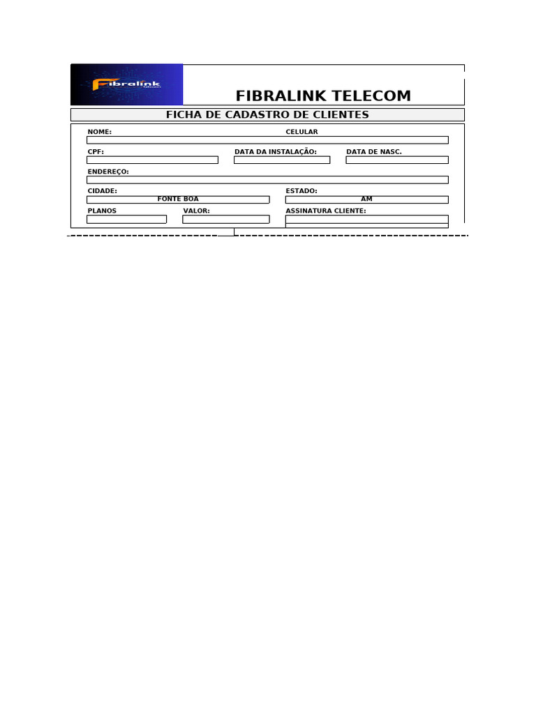 1. Modelo de Ficha de Cadastro Individual | PDF 1. Modelo de Ficha de Cadastro Individual | PDF