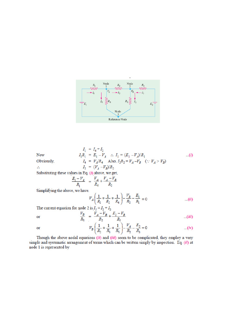Nodal Analysis With Sources | PDF | Electrical Resistance And Conductance | Electrical Network