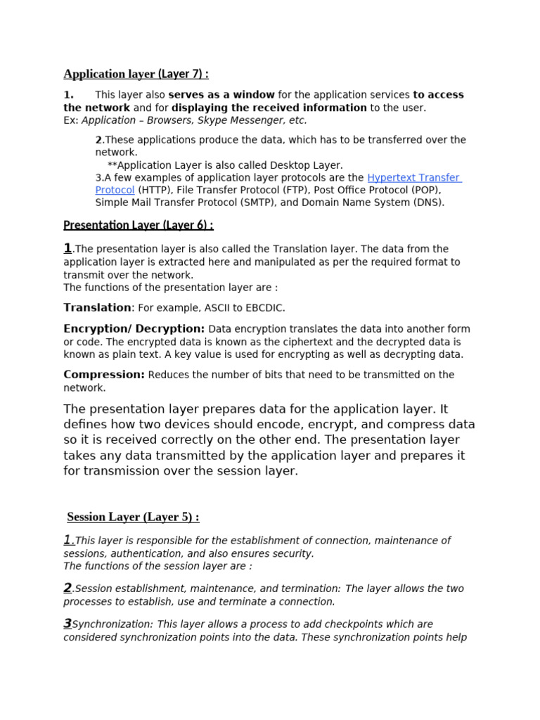 Osi Model Pdf Network Topology Computer Network