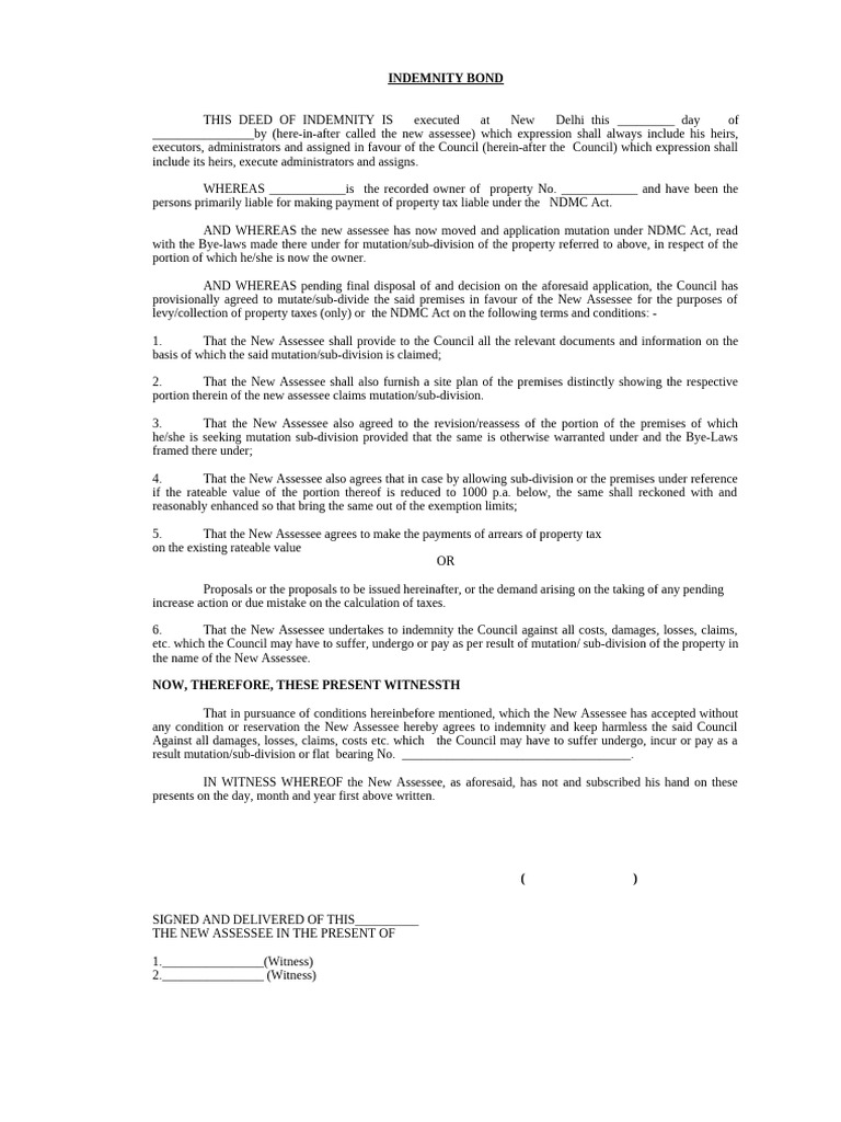 Proforma For Mutation of The Property | PDF | Property Tax | Government ...