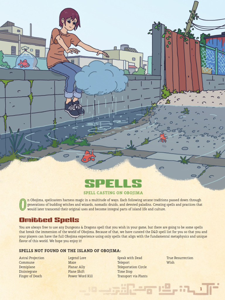 Obojima - The Book - Spell Preview 2 | PDF | Dungeons & Dragons | Gary ...