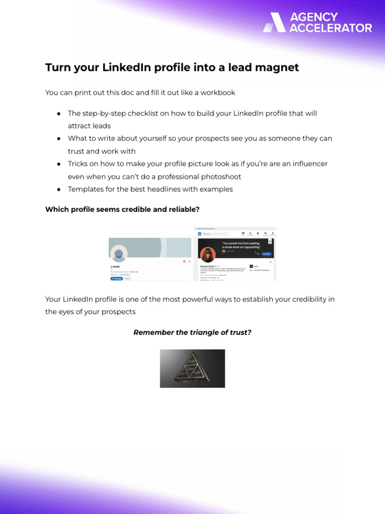 LinkedIn Lead Magnet Guide | PDF | Linked In | Cognition