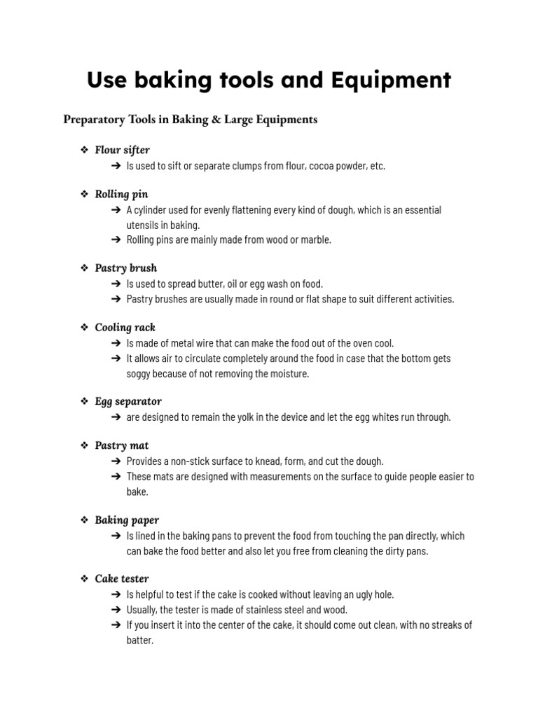BPP 1 notes topic 3 | PDF | Cakes | Baking