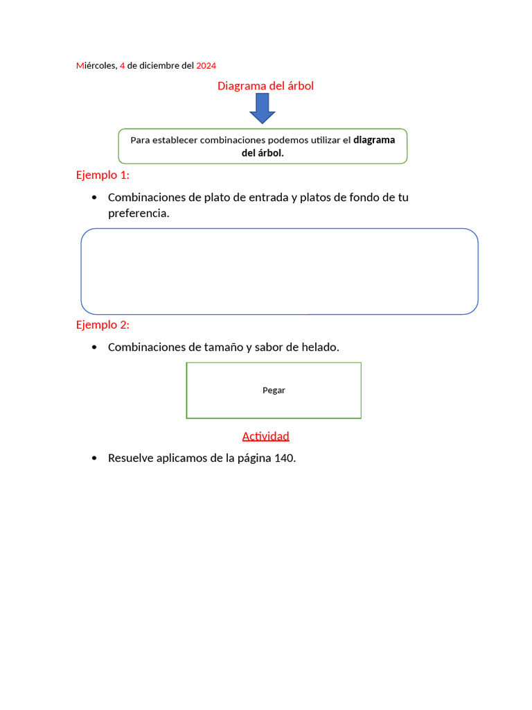 Diagrama Del Árbol-Matematica | PDF
