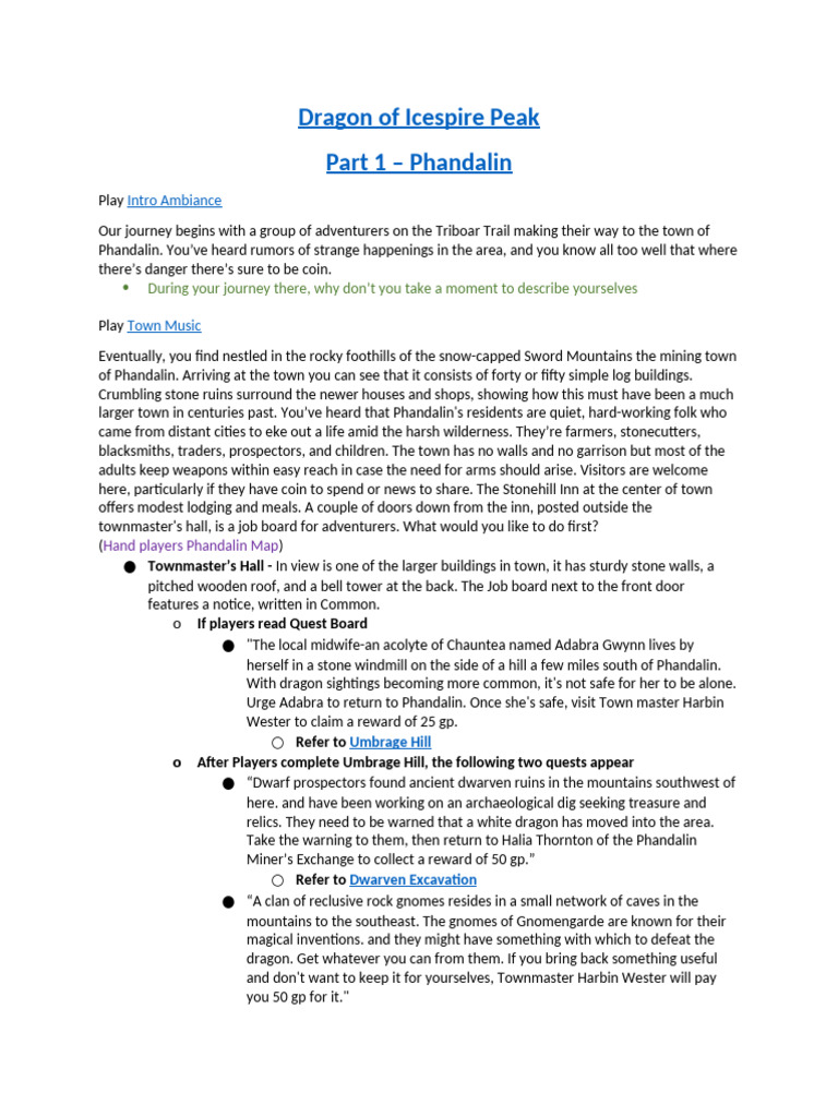 DoIP Part 1 Phandalin | PDF