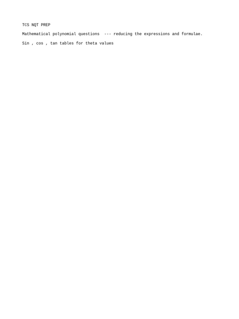 Tcs Nqt Prep | PDF Tcs Nqt Prep | PDF