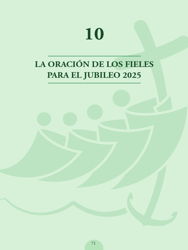 La Oracion de Los Fieles para El Jubileo 2025 | PDF | Oración | Intercesión