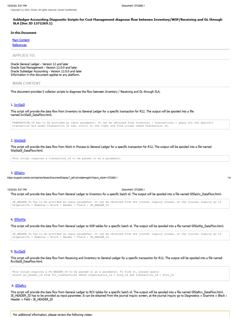 Document 1372269.1 | PDF | Parameter (Computer Programming) | Inventory